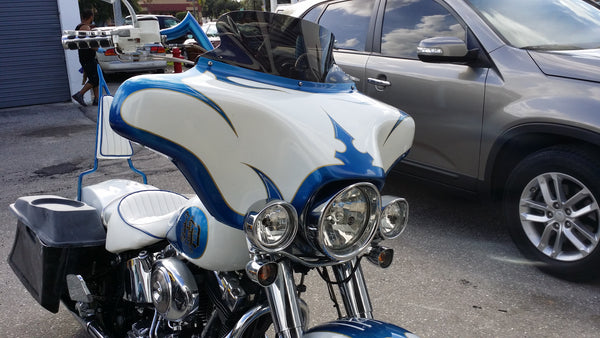 Harley Davidson Softail Fatboy Heritage Classic Batwing Fairing – Bike ...